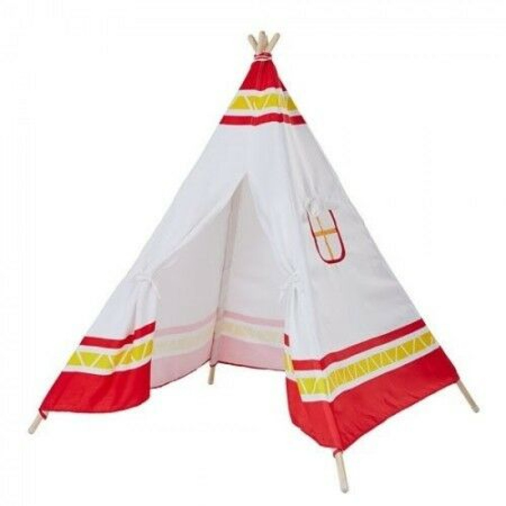 Teepee Tent (rood) - Hape | Speeltenten.nl